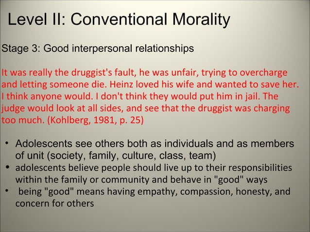 Kohlberg's theory of moral reasoning | PPT | Education