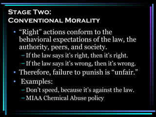 Kohlberg's Stages of Morality | PPT