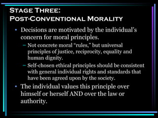 Kohlberg's Stages of Morality | PPT