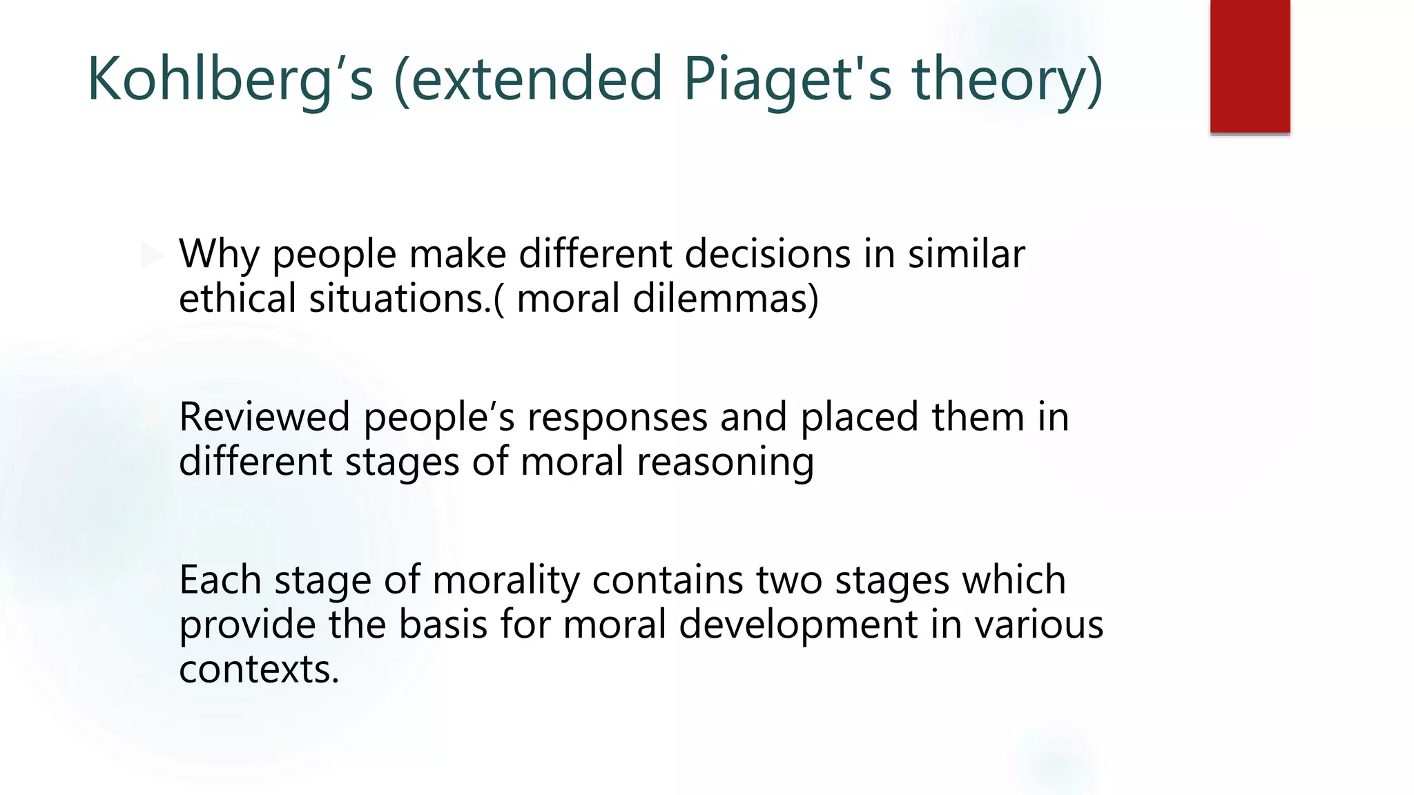 Kohlberg's 6 stages of moral development | PPTX