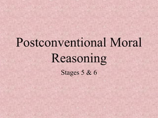 Kohlberg's moral development | PPT