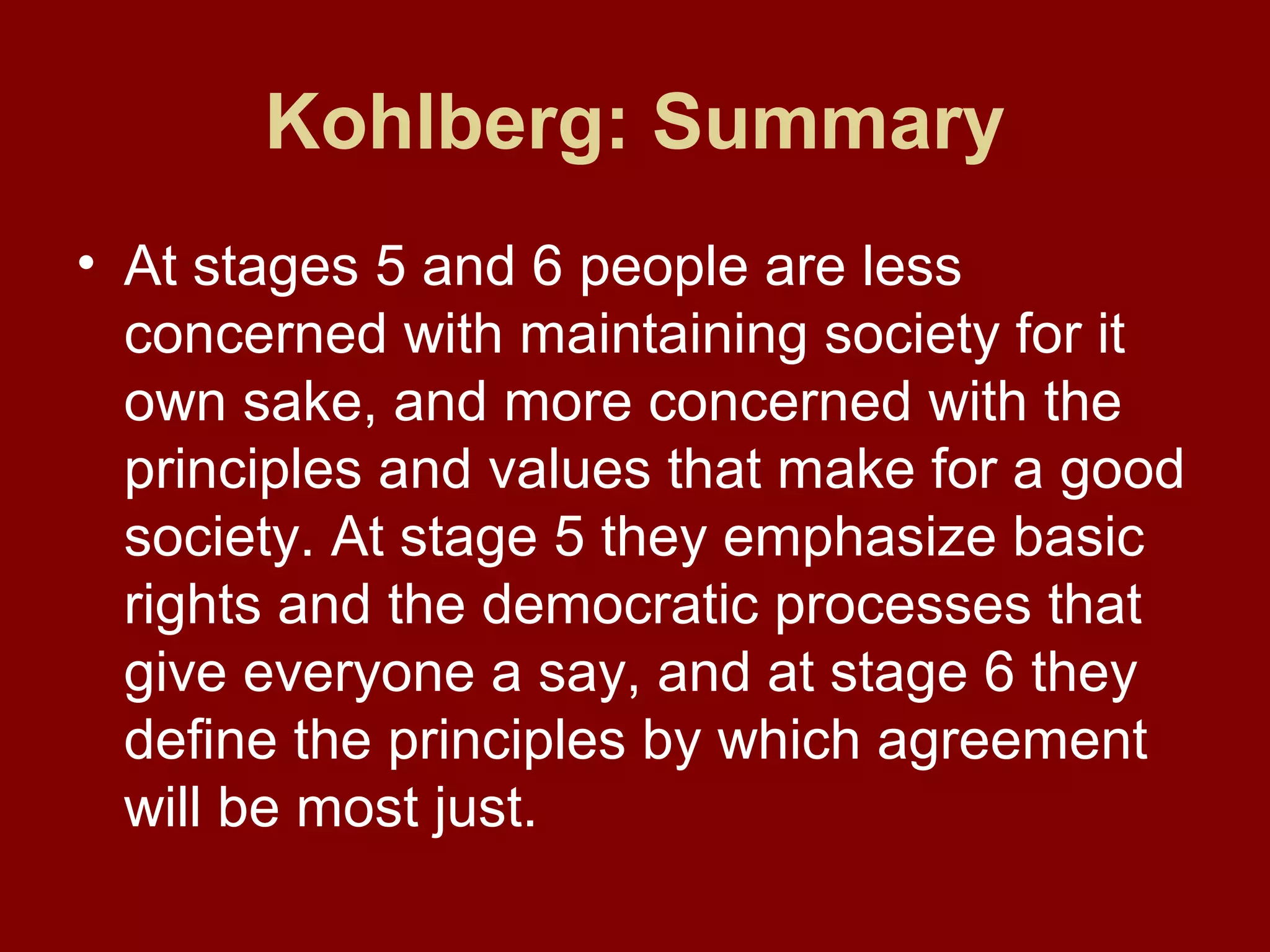 Kohlbergs six stages_of_moral_development - | PPT