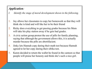 Kohlbergs stages of moral development | PPTX