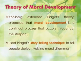 Kohlberg's theory of moral development | PPTX