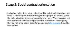 Kohlberg's theory of moral development | PPTX