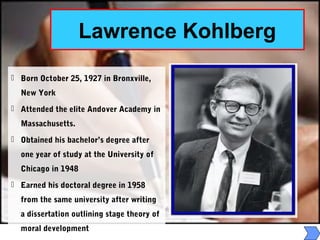 Kohlberg's theory of moral development final | PPT