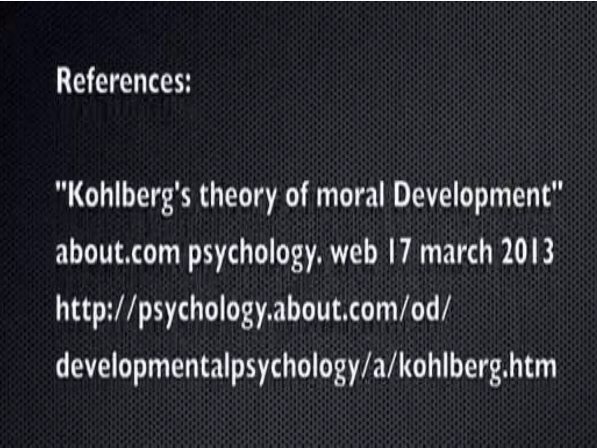 Kohlberg’s theory on moral development | PPTX