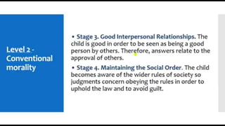 Kohlberg theory of moral development | PPTX