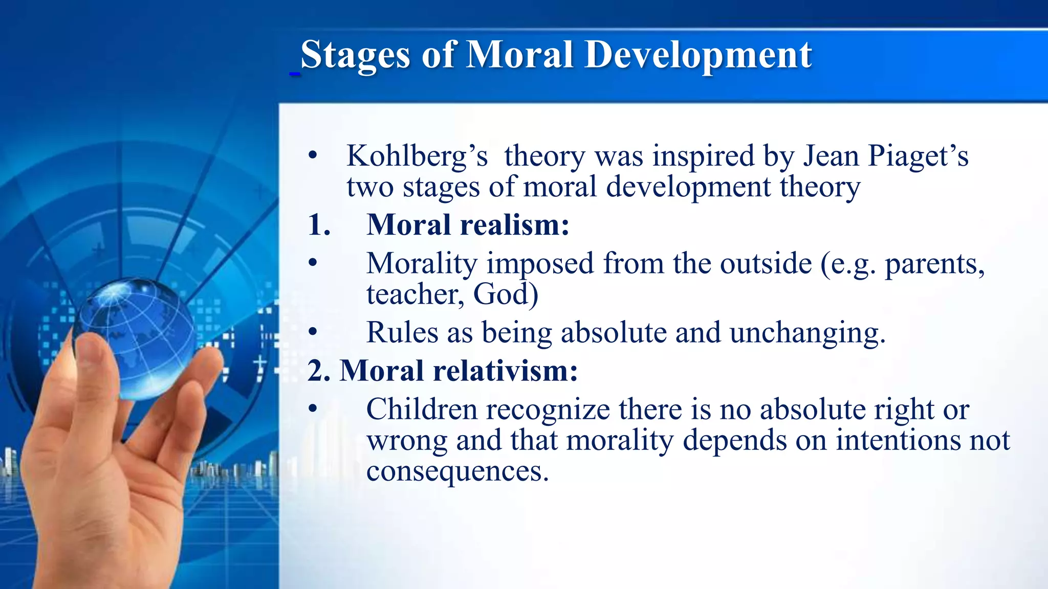 Kohlberg Theory Of Moral Development By Jagannath Kunar Ppt