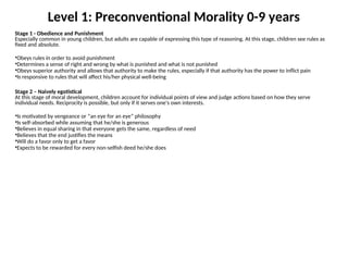 kohlberg theory of moral development.ppt