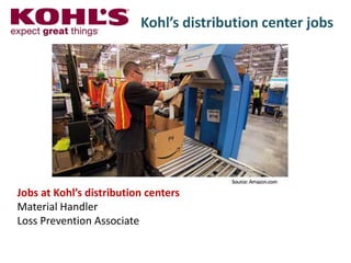 Kohl distribution center jobs | PPT