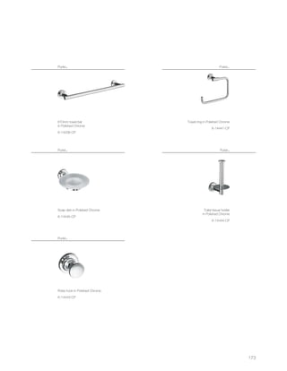 Kohler accessories | PDF | Bath and Shower | Personal Care