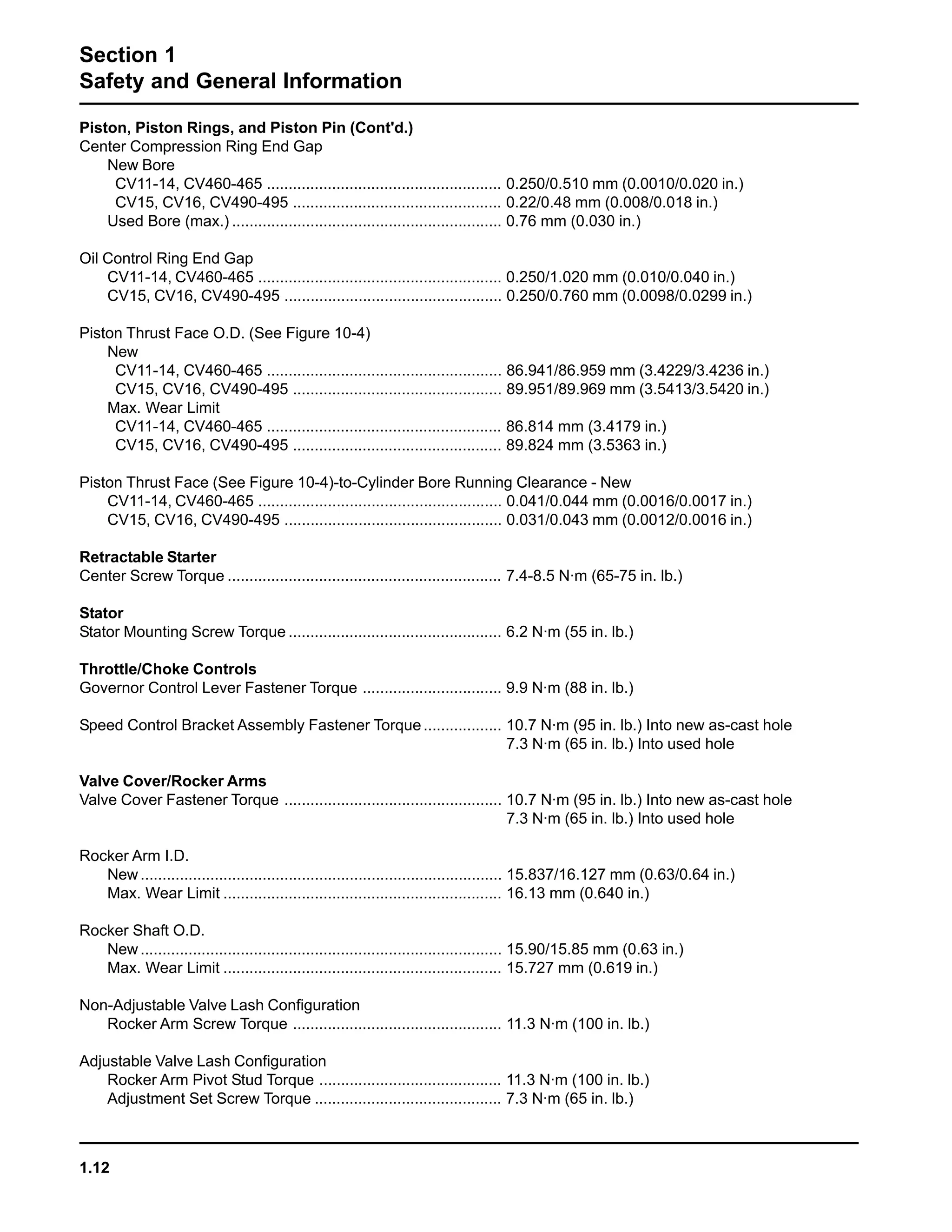 Kohler command cv15 vertical crankshaft engine service repair manual (1991 2002) | PDF