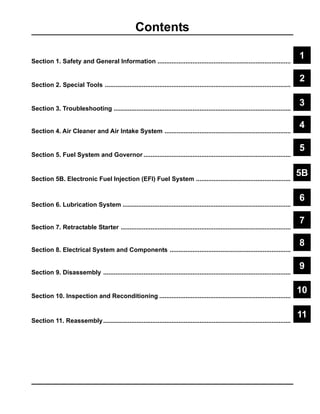 Kohler command cv22 vertical crankshaft engine service repair manual | PDF