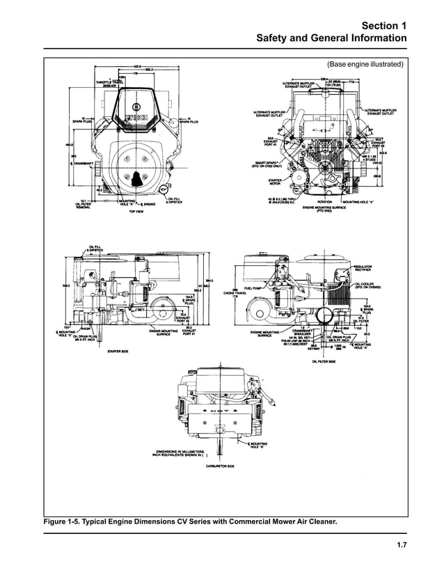 Kohler command cv23 vertical crankshaft engine service repair manual | PDF