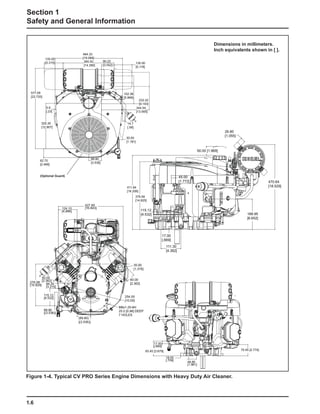 Kohler command pro cv1000 vertical crankshaft service repair manual | PDF