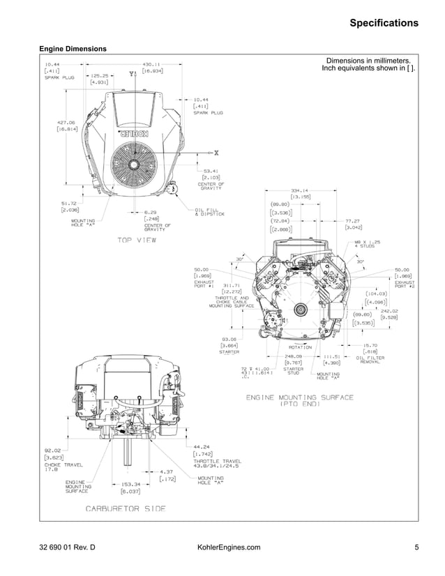 Kohler courage pro sv830 service repair manual | PDF