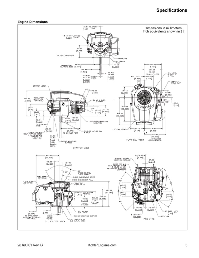 Kohler courage sv540 vertical crankshaft engine service repair manual | PDF
