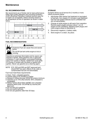 Kohler courage sv715 service repair manual | PDF