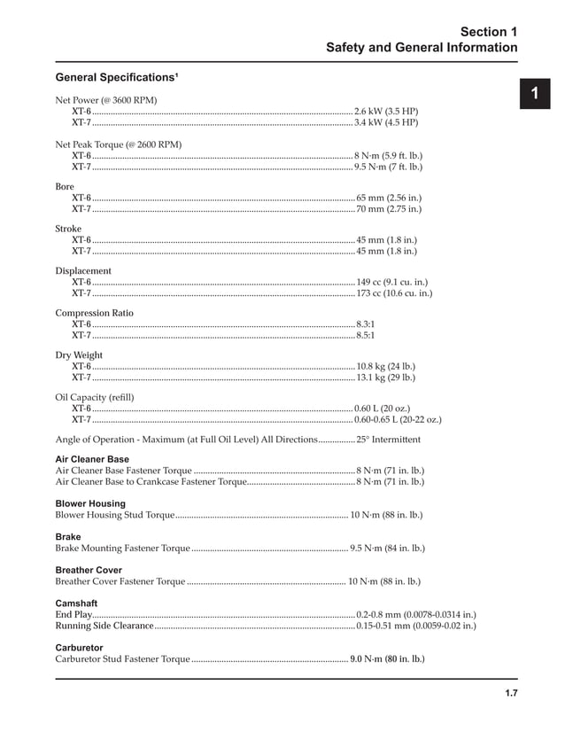 Kohler courage xt 6 vertical crankshaft engine service repair manual | PDF