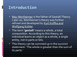 Kohler Insightful learning theory | PPTX