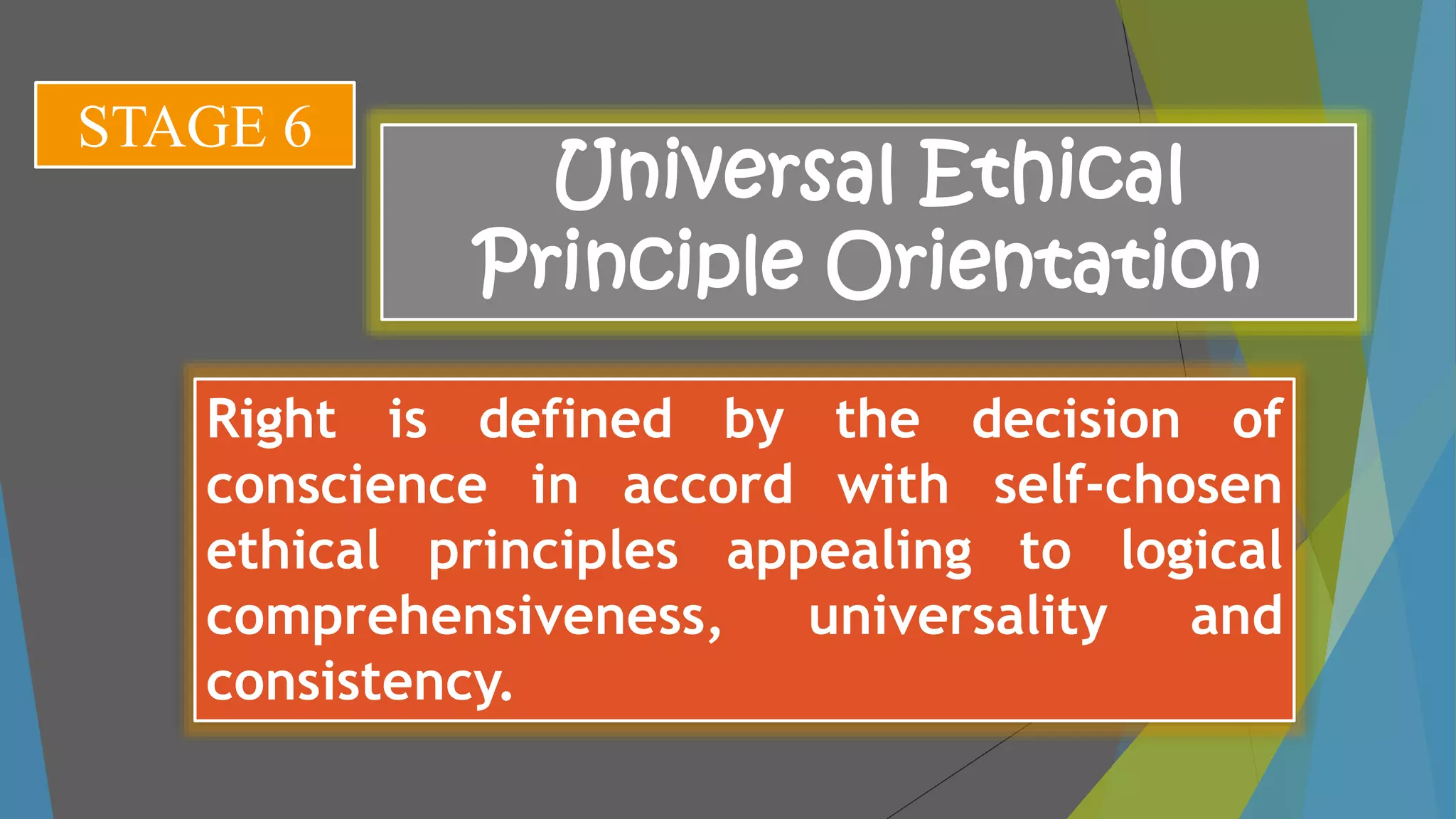Kohler’s stages of moral developmente | PPTX