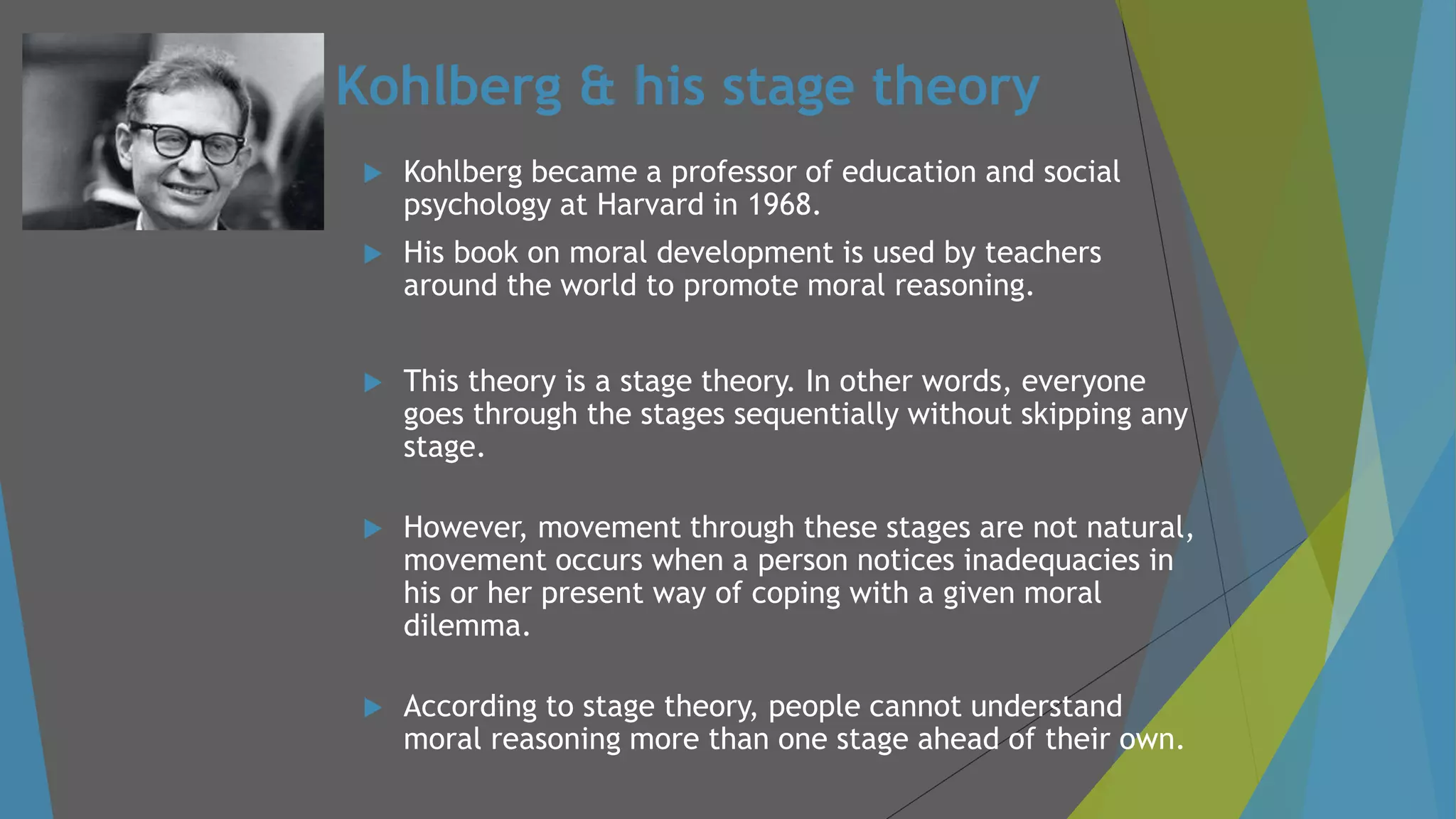 Kohler’s stages of moral developmente | PPT