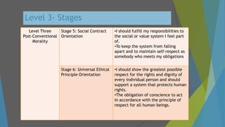 Kohler’s stages of moral developmente | PPTX
