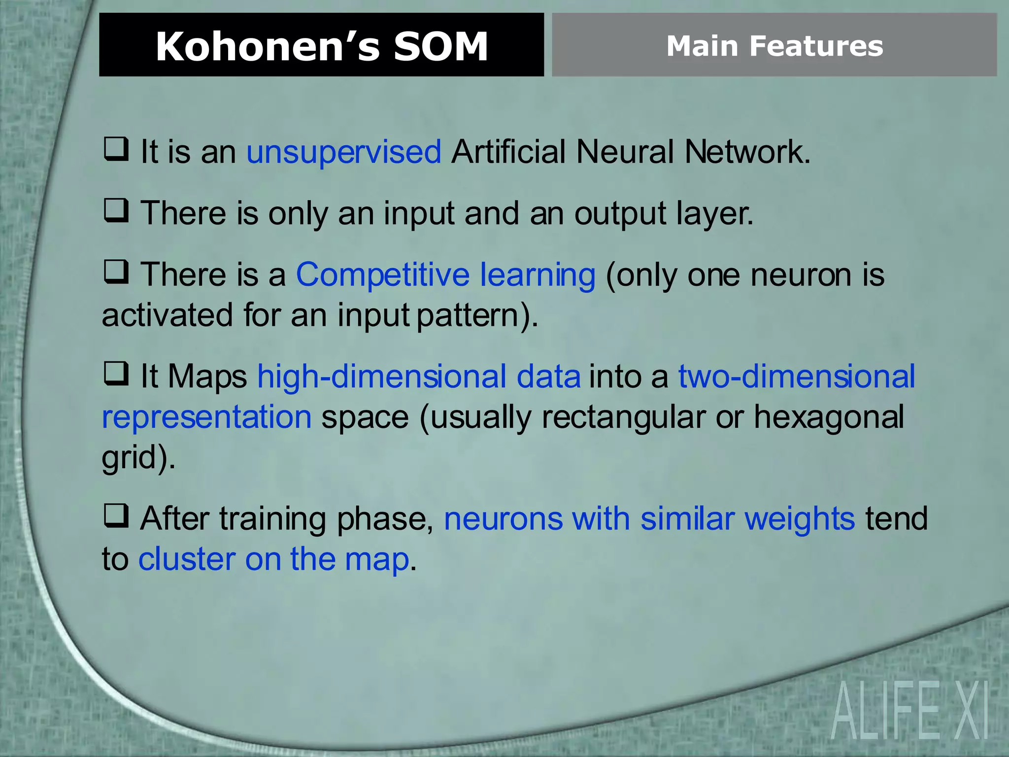 Kohonants A Self Organizing Ant Algorithm For Clustering And Pattern Classification Ppt 3812