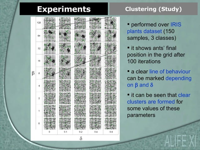 Kohonants A Self Organizing Ant Algorithm For Clustering And Pattern Classification Ppt