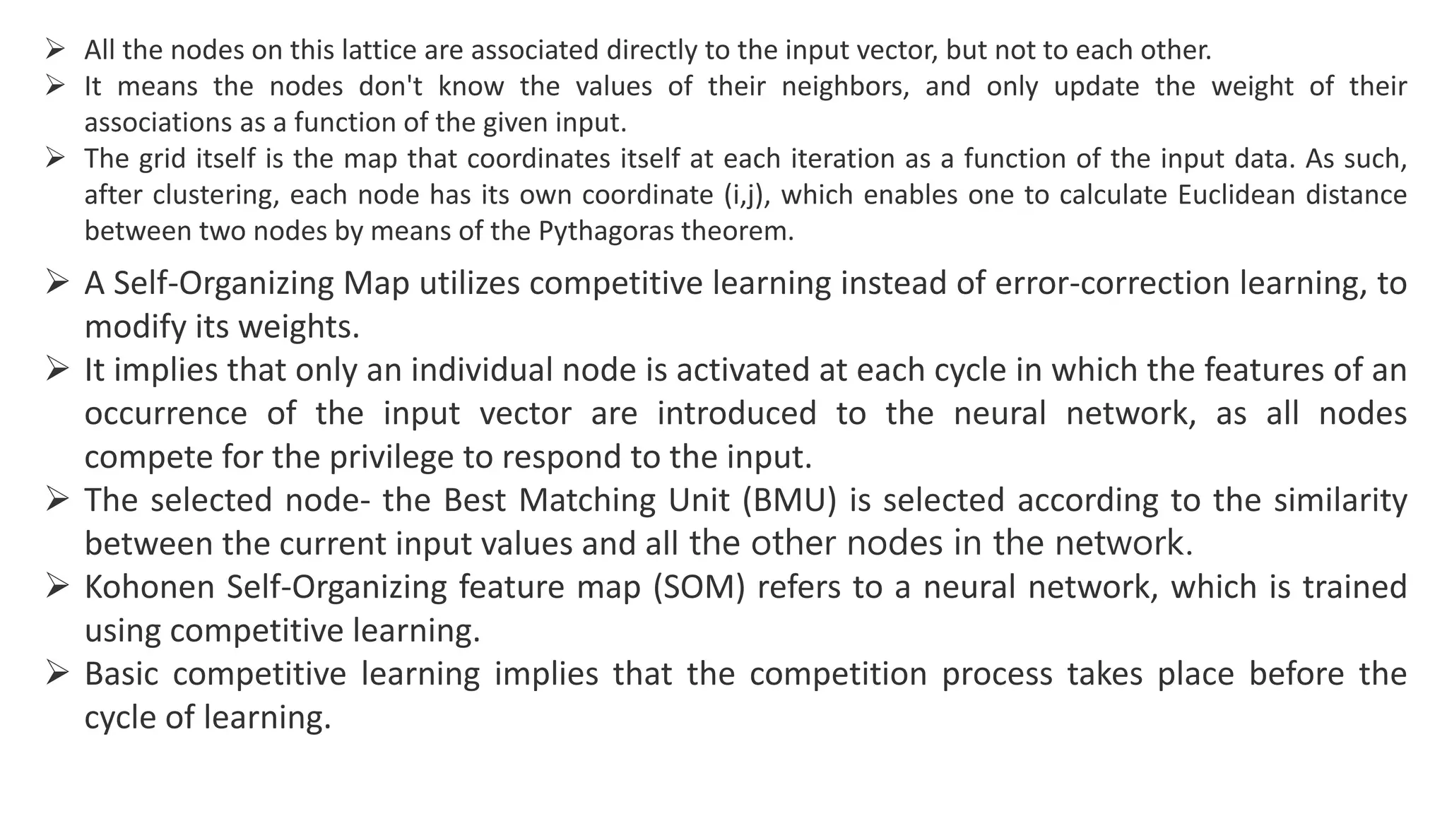 Kohonen Self Organizing Map,Kohonen Self Organizing Map | PPTX