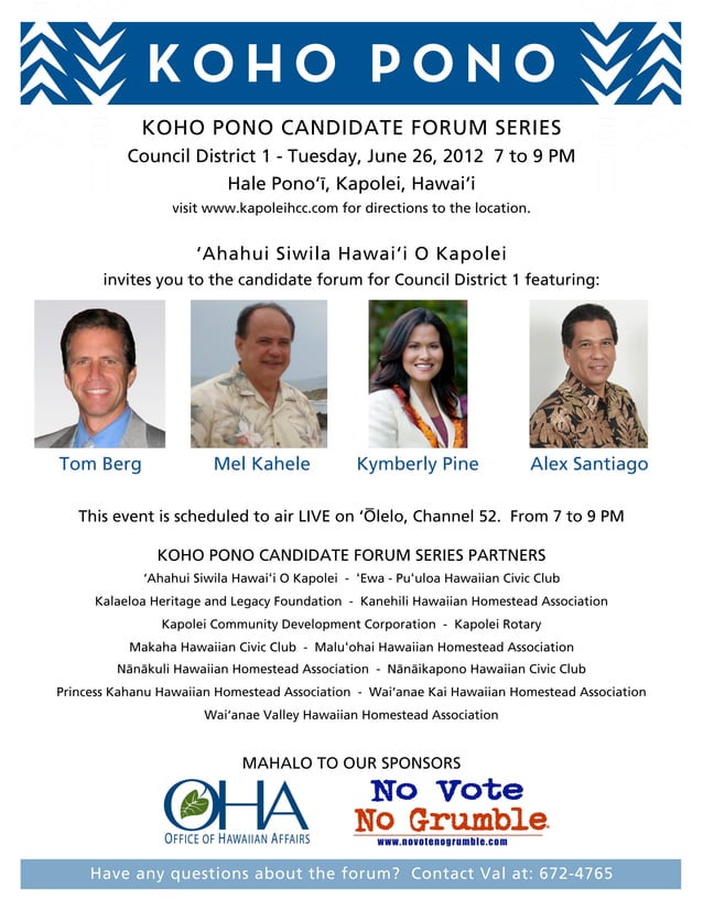 Koho pono flyer 6.26.12