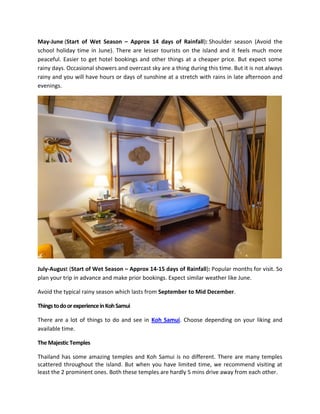 Koh Samui – A Complete Guide to the Romantic Tropical Paradise | PDF