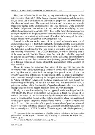Kohutek impact of the new approach to article 102 tfeu | PDF