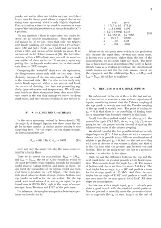 Koide equations for quark mass triplets. | PDF