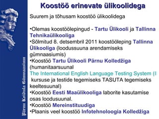 Koidula kooli tutvustus 2011 | PPT