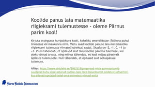 Koidula kooli tutvustus 2022 sügis | PPT