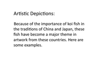 Koi Fish Project | PDF