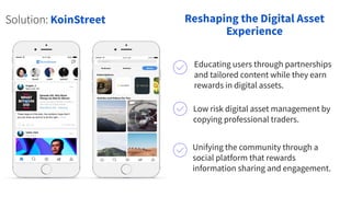 KoinStreet Pitchdeck (Seed Round) | PPT