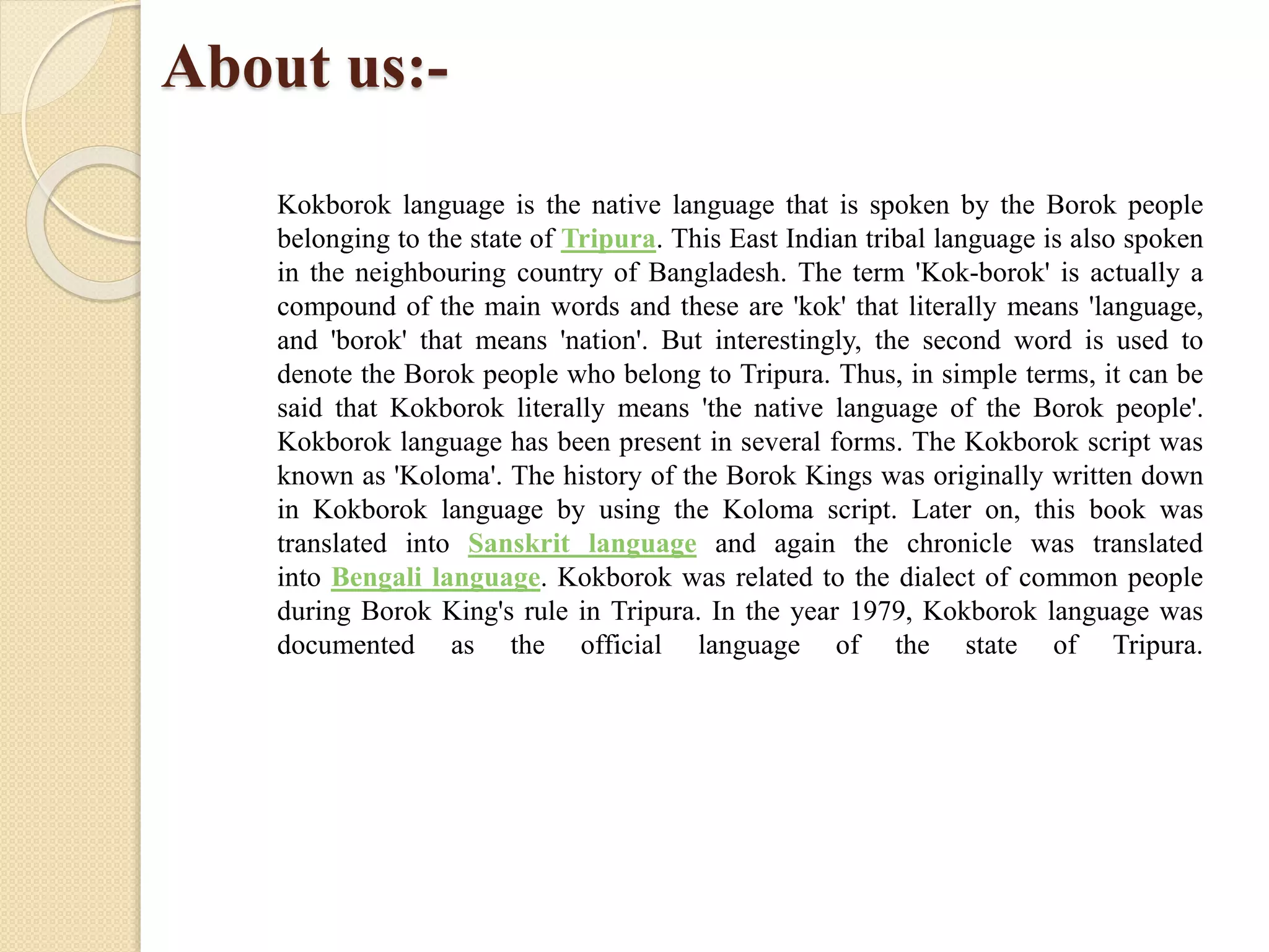 Kokborok Language Indianetzone.com.pptx