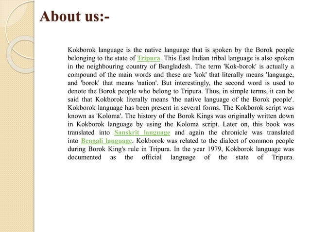 Kokborok Language Indianetzone.com.pptx