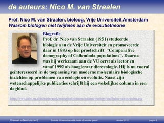 Evolutie: wetenschappelijk model of seculier geloof | PPT