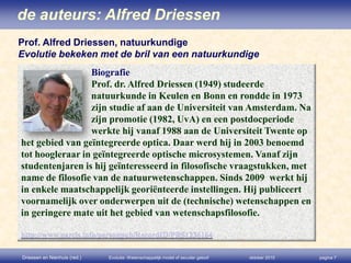 Evolutie: wetenschappelijk model of seculier geloof | PPT