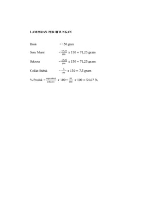 Laporan Praktikum Kokristalisasi Susu | PDF