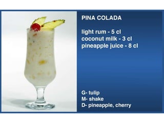 Udruženje barmena - Kokteli | PPT