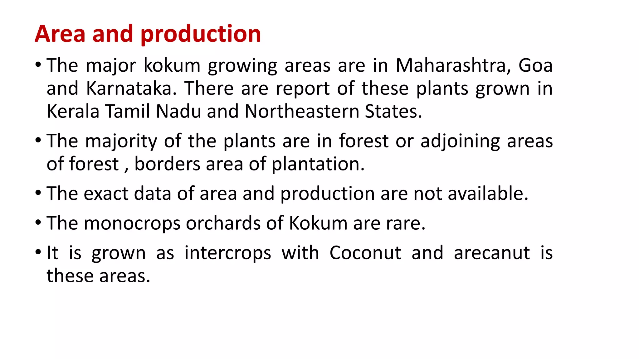 Production technology of kokum | PPTX