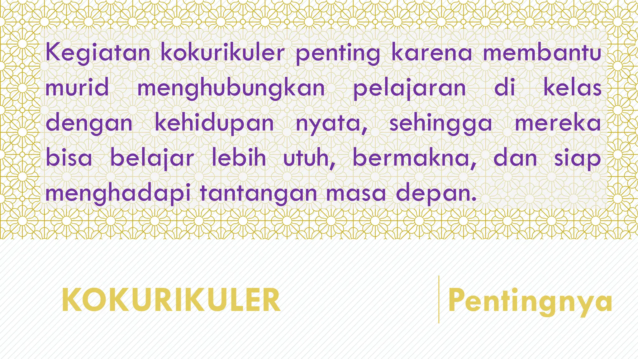 Kokurikuler dalam Pembelajaran Mendalam atau Deep Leaning | PPTX