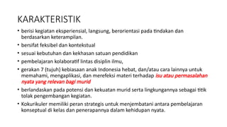 PENGERTIAN KEGIATAN KOKURIKULER SEKOLAH DASAR | PPTX