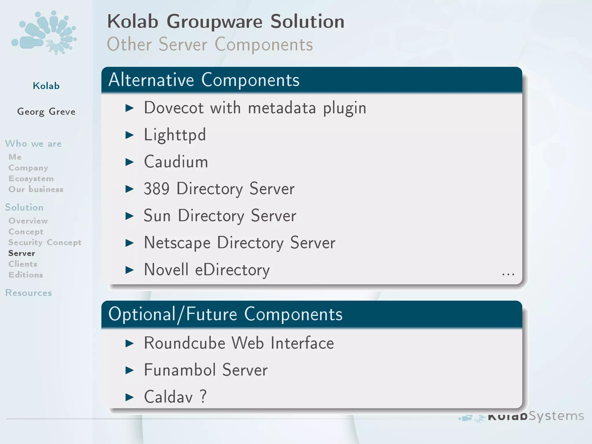 Kolab Groupware Overview | PDF