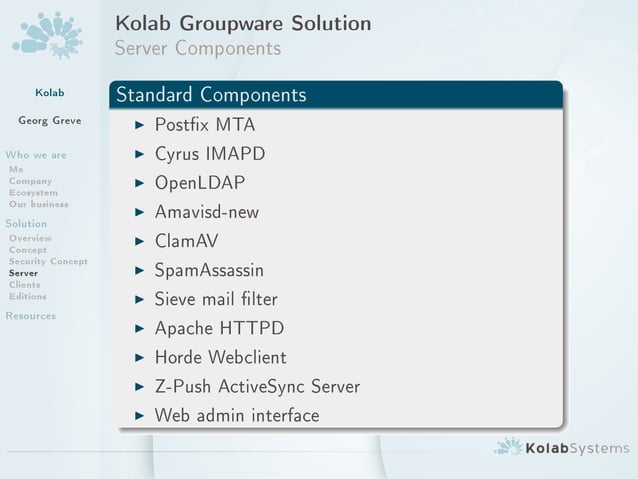 Kolab Groupware Overview | PPT